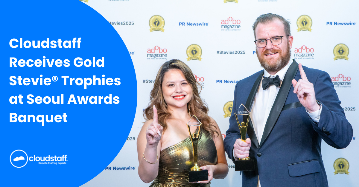 Cloudstaff Receives Double Gold Stevie® in Seoul, South Korea